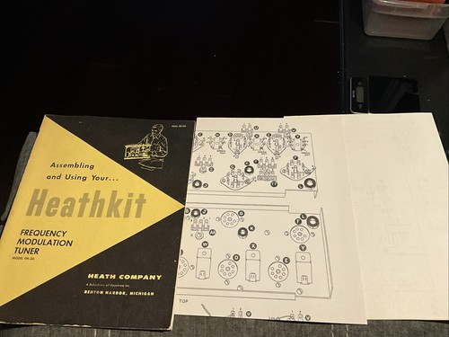 1958 HeathKit FM-3A Assembly Manual And Schematics Frequency Modulation ...