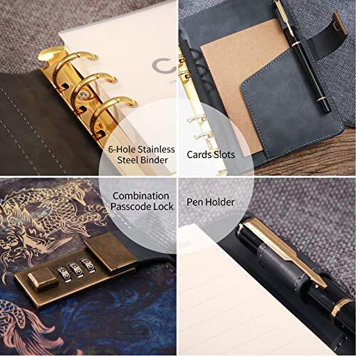 CAGIE Diary With Lock A6 Small Locking Diary Locking Journal for Adults ...