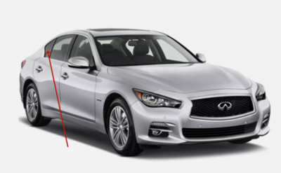 For 2014-2024 Infiniti Q50 Passenger Right Side Rear Vent Window Glass ...