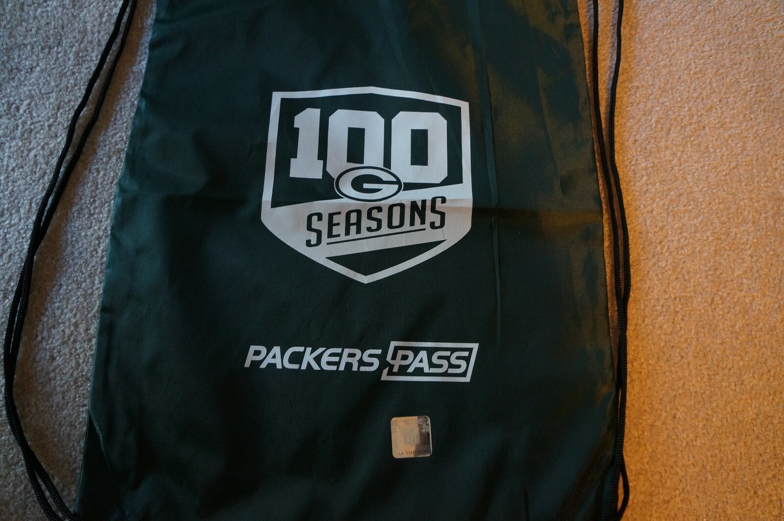 GREEN BAY PACKERS 100 SEASONS CINCH SAC BACKPACK NEW REDUCED | eBay