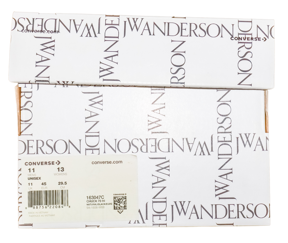 Size 11 M | 13 W Converse x J.W. Anderson Chuck70 HI Natural Black ...
