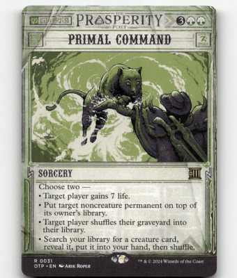 MTG Primal Command #31 - Outlaws of Thunder Junction: Breaking News | eBay