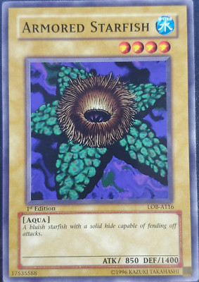 Armored Starfish LOB-A116 (Australian Release) 1st Common MP Yu-Gi-Oh ...
