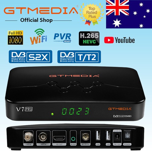 1080P HDTV Satellite Receiver PVR Tuner Set Top Box DVB-S2T2 Media Play ...