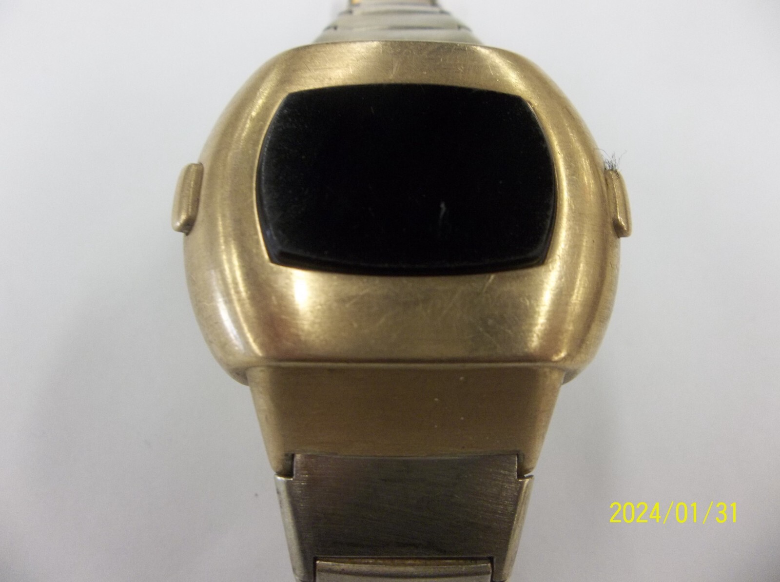 Pulsar P3 Time Computer Watch Red LED 14k GF- New Batteries w. Magnet ...