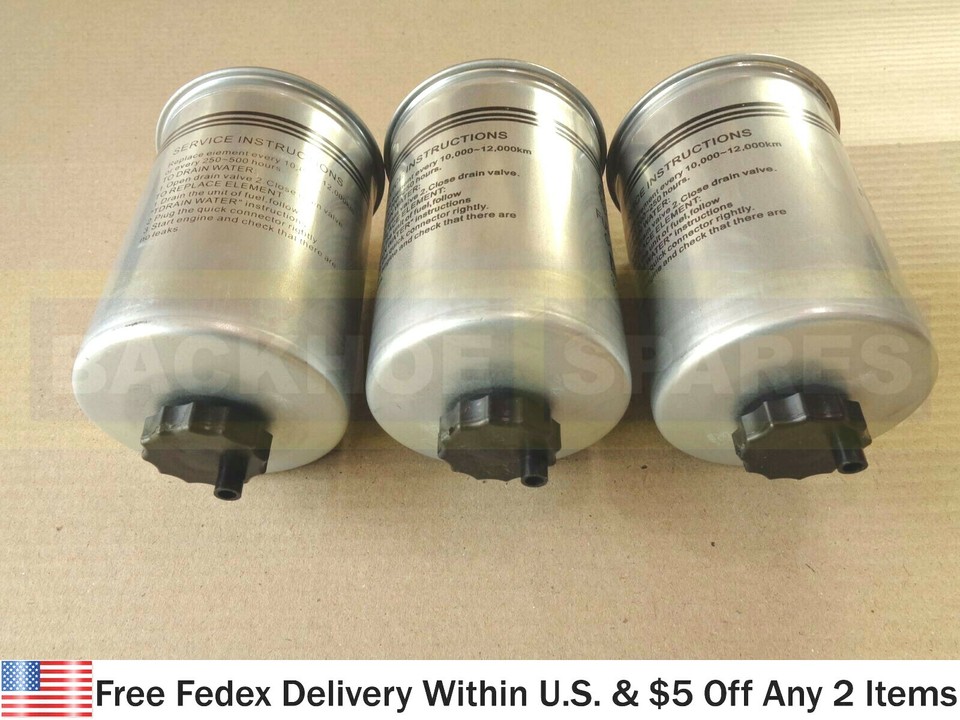 JCB PARTS - FUEL FILTER FOR JCB ENGINE, PACK OF 3 (PART # 320/07155 320 ...