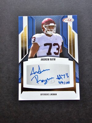 2024 Sage Hot Andrew Raym 🔥 SP Gold Foil Autograph Rookie Card #'d 44/ ...
