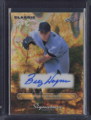 2025 Leaf Signature Series Classic Art Lava Billy Wagner 1/1 Auto ...