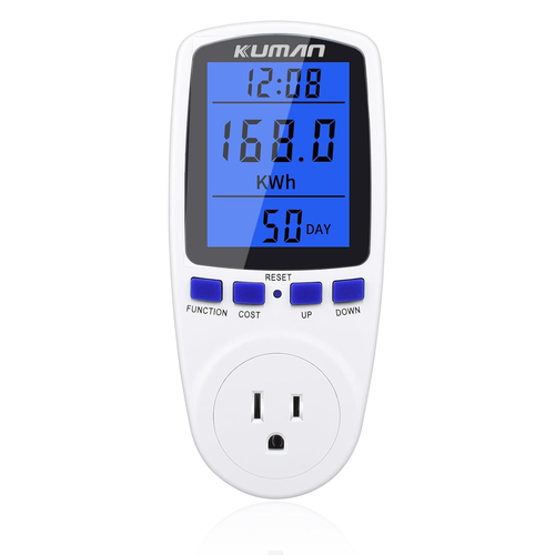 Electricity Usage Monitor, Plug-In Power Meter, Voltage Amps Meter ...