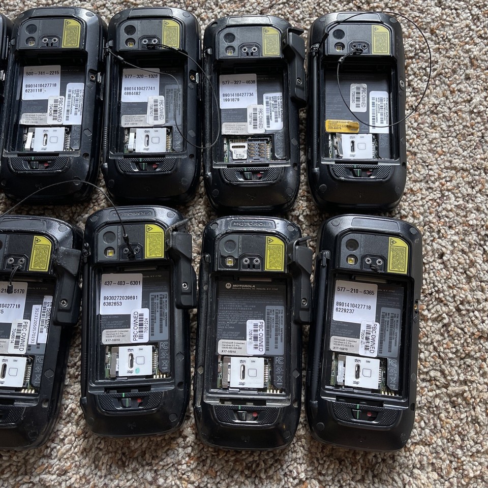 Lot Of (10) Motorola ZEBRA MC45 MC4597 HANDHELD MOBILE COMPUTER BARCODE ...