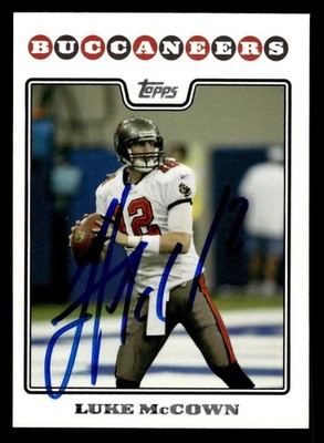 2008 Topps Football #32 Luke McCown Signed Autograph (no COA) | eBay