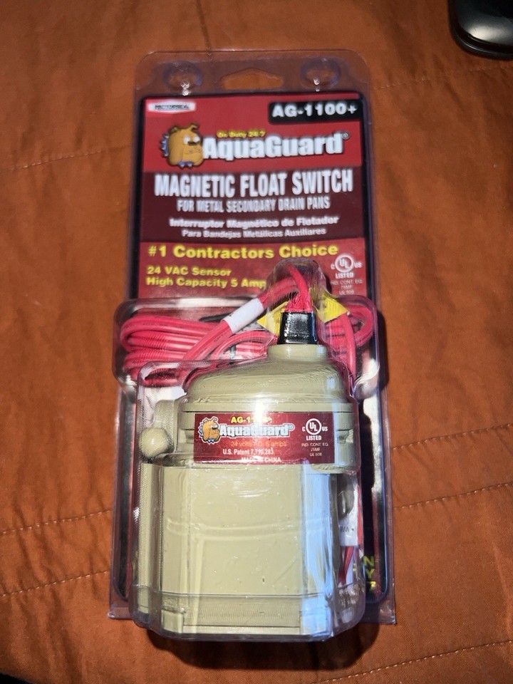 RECTORSEAL AQUAGUARD MAGNETIC FLOAT SWITCH AG-1100+ 24 VAC Sensor, 5A ...