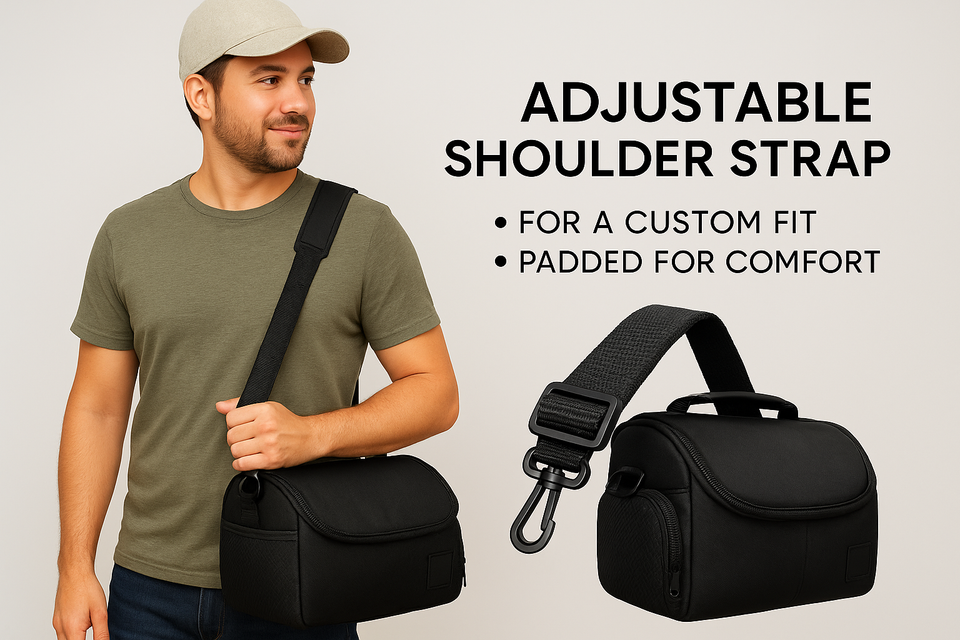 Large Camera/Video Case for Nikon D700 D3000 D3100 D3200 D5000 D5100 ...