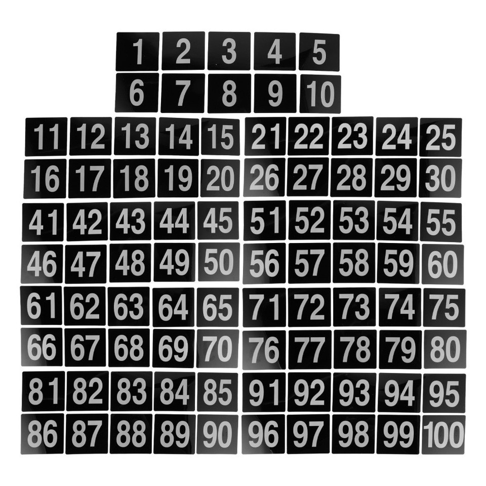 100 Pcs Table Number Cards Place Numbers for Restaurant Tables on | eBay UK