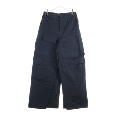 BALENCIAGA TKP27 Apron Cargo Pants Skirt Black 748599 Used ...