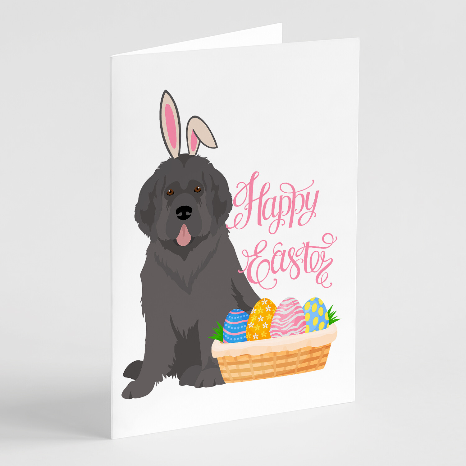 Grey Newfoundland Easter Greeting Cards Envelopes Pack of 8 ...