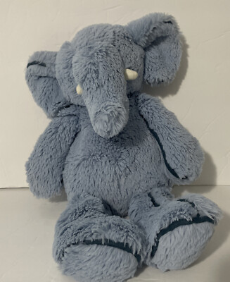 Jellycat Piper Striped Elephant Plush 12" Blue Stuffed Animal Floppy ...