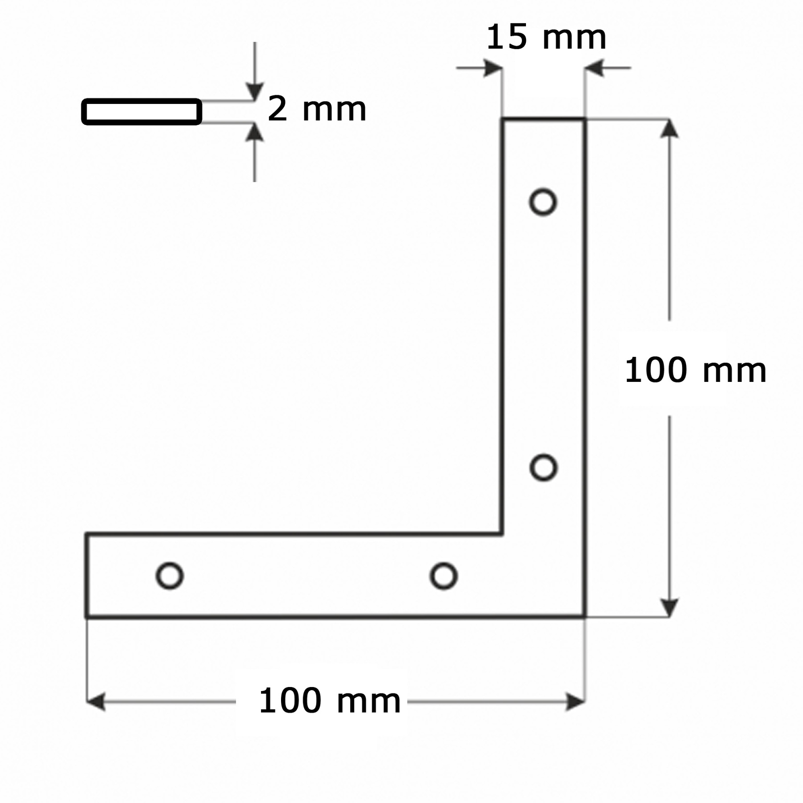 Flachwinkel Eckwinkel Winkel schmal Flachverbinder Bauwinkel ...