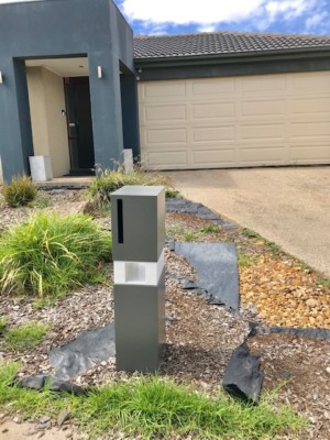 NEW DESIGN MAIL BOX LETTER BOX PILLAR - Free standing, assemble already ...