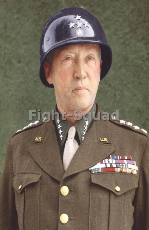 WW2 Picture Photo General George Patton Color Photo With Uniform 3291 ...