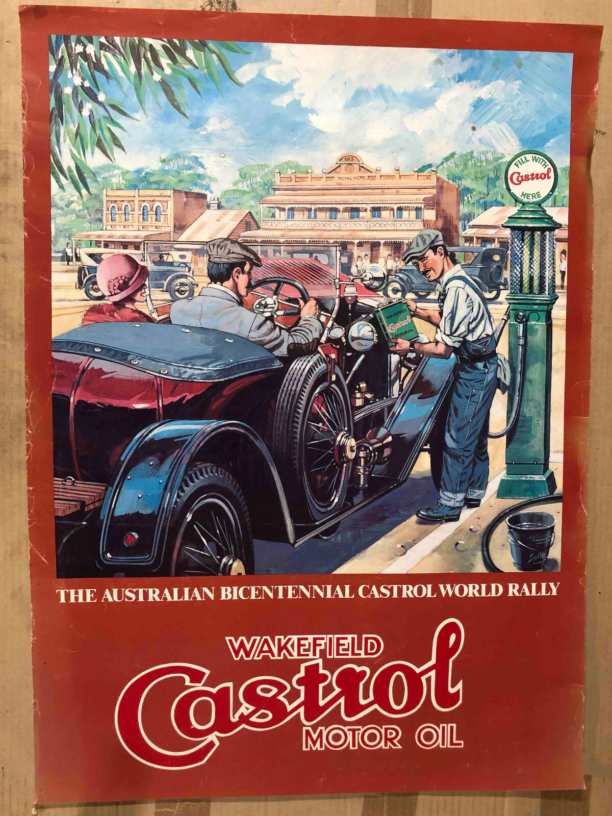 1988 CASTROL AUSTRALIAN BICENTENNIAL WORLD RALLY Poster 1920s Image | eBay