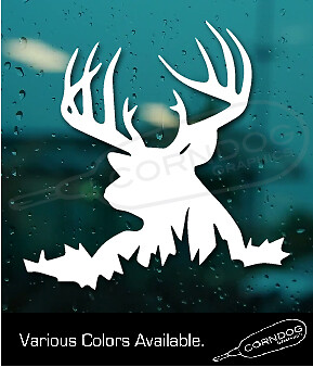 Buck STICKER VINYL DECAL HUNTING WHITETAIL MULE DEER BOW RIFLE SEASON ...