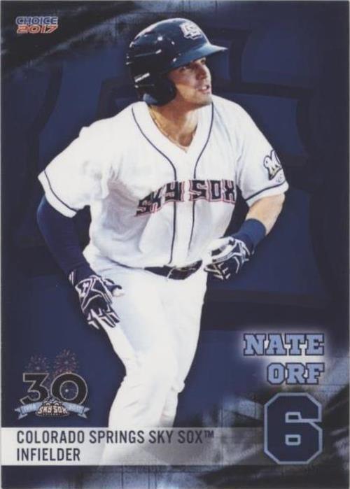 2017 Choice Colorado Springs Sky Sox - Nathan Orf #20 (RC) for sale ...