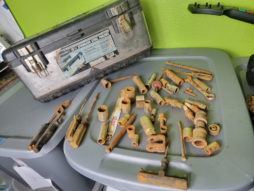 Lot Of 40+ Rusty Hand Tools And Voyager Toolbox Rusted Variety Sockets ...