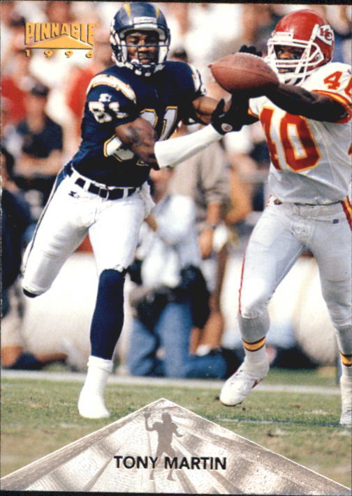 1996 Pinnacle Premium Stock San Diego Chargers Football Card #52 Tony ...