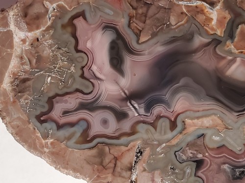 119g 1 Baker Ranch Banded Agate Bullseye Thunderegg Polished Crystal ...