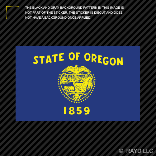 4" Oregon Flag Sticker Decal Self Adhesive Vinyl state oregonian OR | eBay
