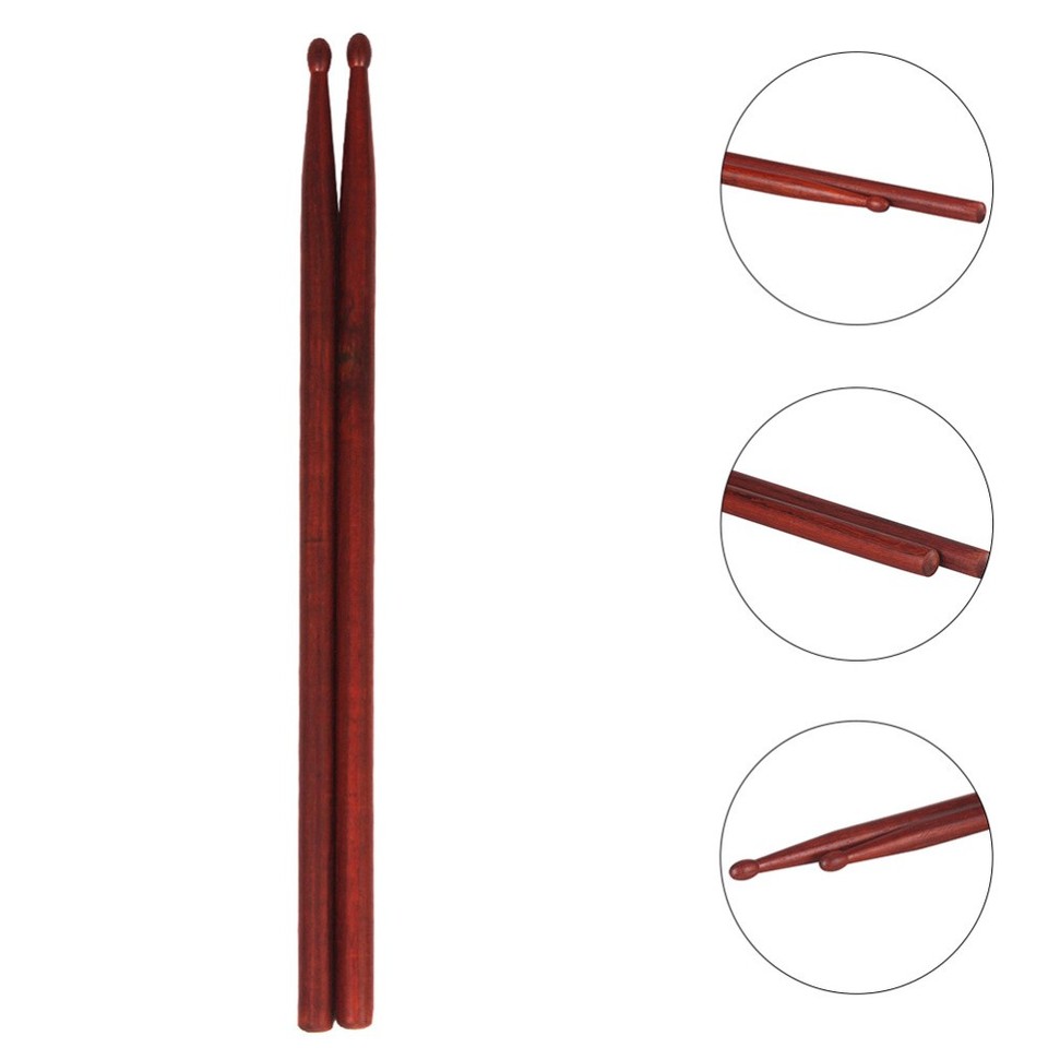 1 Pair Percussion Instrument Sticks Wood Jazz Drum Sticks Band Use ...