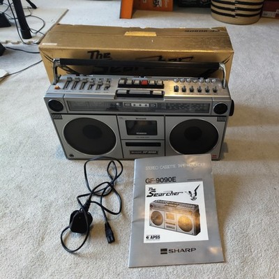 Vintage Retro Sharp GF-9090E Ghetto Blaster Boombox Cassette Stereo ...
