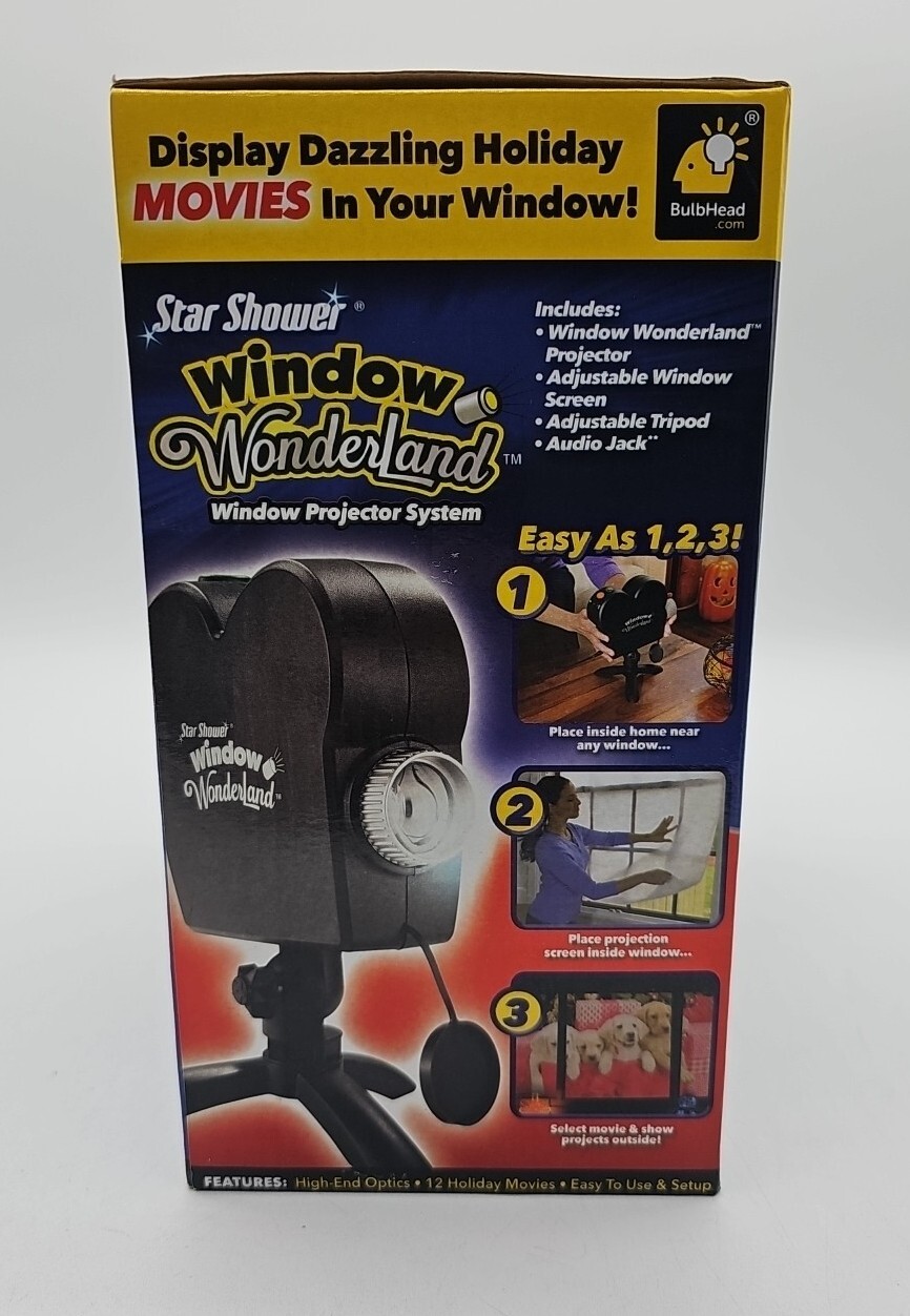 Bulbhead 11674 Star Shower Window Wonderland Projector - Black for sale ...