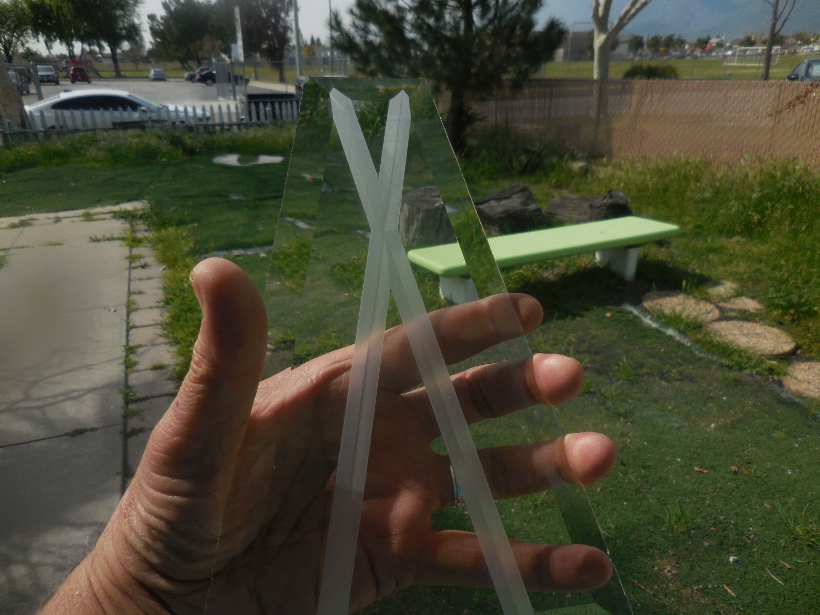 Thick Rectangular Slab Stained Glass Beveled and Grooved for Crafting ...