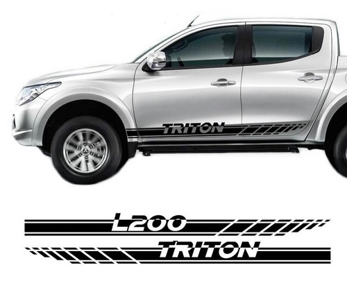 Graphic Car Door Sticker Decal Kit For Mitsubishi Triton L200 Side ...