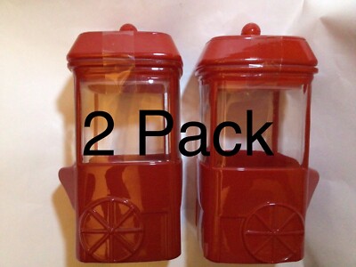 Target Bullseye’s Playground Glass Popcorn Cart Candy Canister Jar Red ...