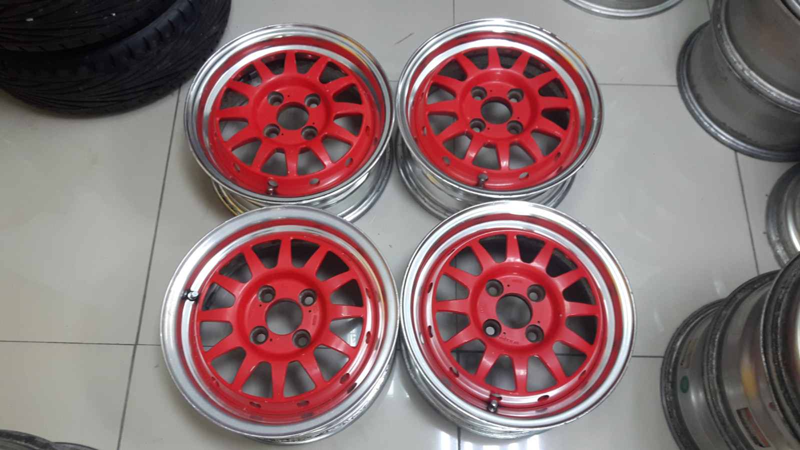 JDM WEDS Kurage 14" wheels for sb3 ef9 ef8 civic crx ep82 starlet eg6 ...