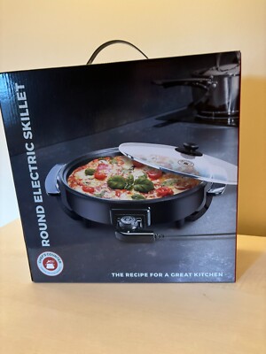 ROUND ELECTRIC SKILLET CHEF’S COUNTER CC-260-BK - SEALED BOX BRAND NEW ...