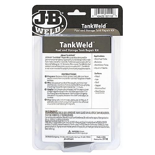 J-B Weld 2110 Metal Fuel Tank Repair Kit, Gray | eBay