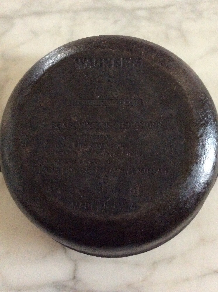 Wagner 1891 original cast iron cookware #6 2 QT. BEAN POT | eBay