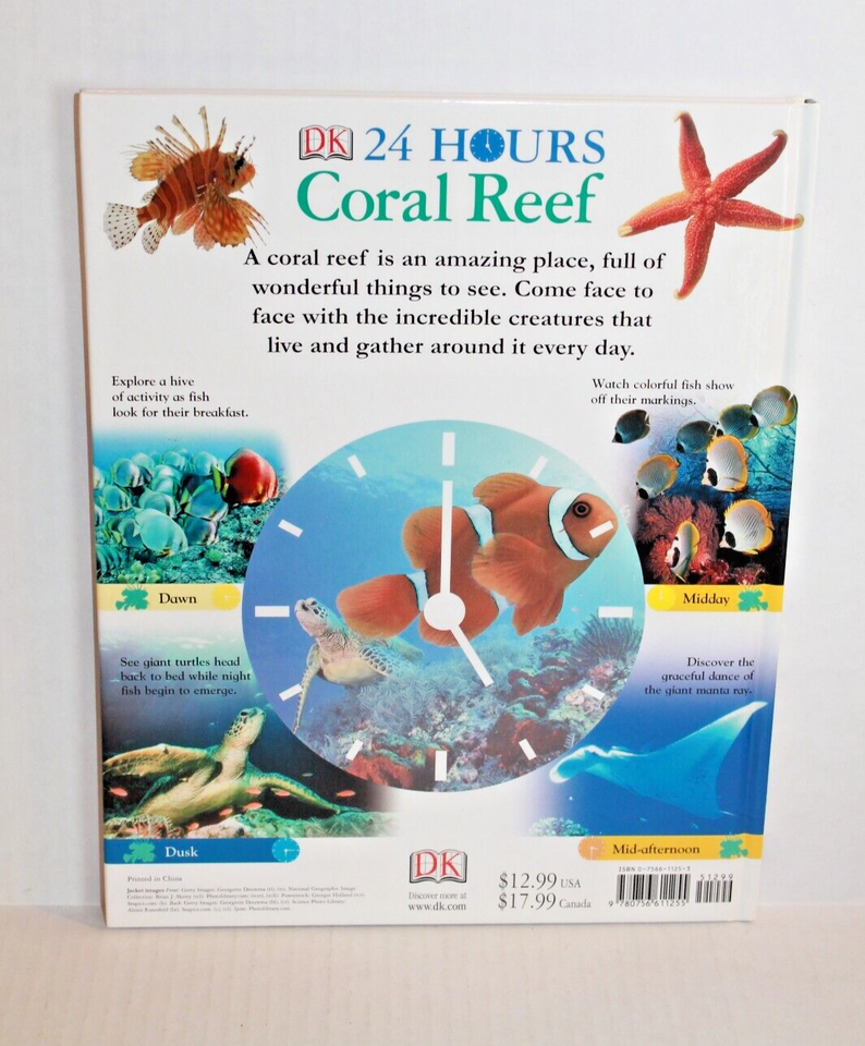 DK 24 Hours: Coral Reef (Hardcover Nonfiction Children's Ocean Science ...