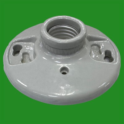 Glazed Ceramic Edison Screw ES E27 Porcelain Heat Light Bulb Lamp ...