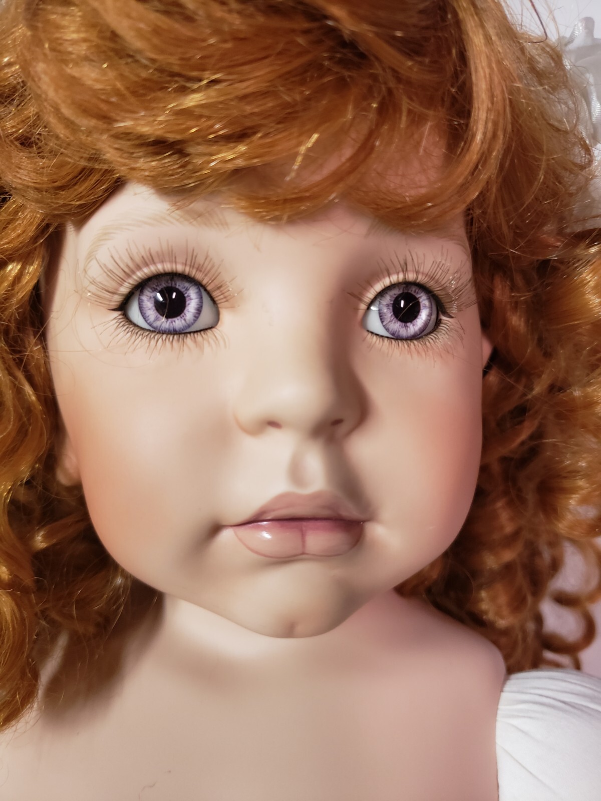 2001 Donna RuBert 30" Abbi Porcelain Red Hair Girl Doll #8/1000 ...