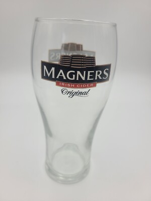 Magners Original Irish Cider Pint Beer Glass 6 3/8"H Charming Apple ...