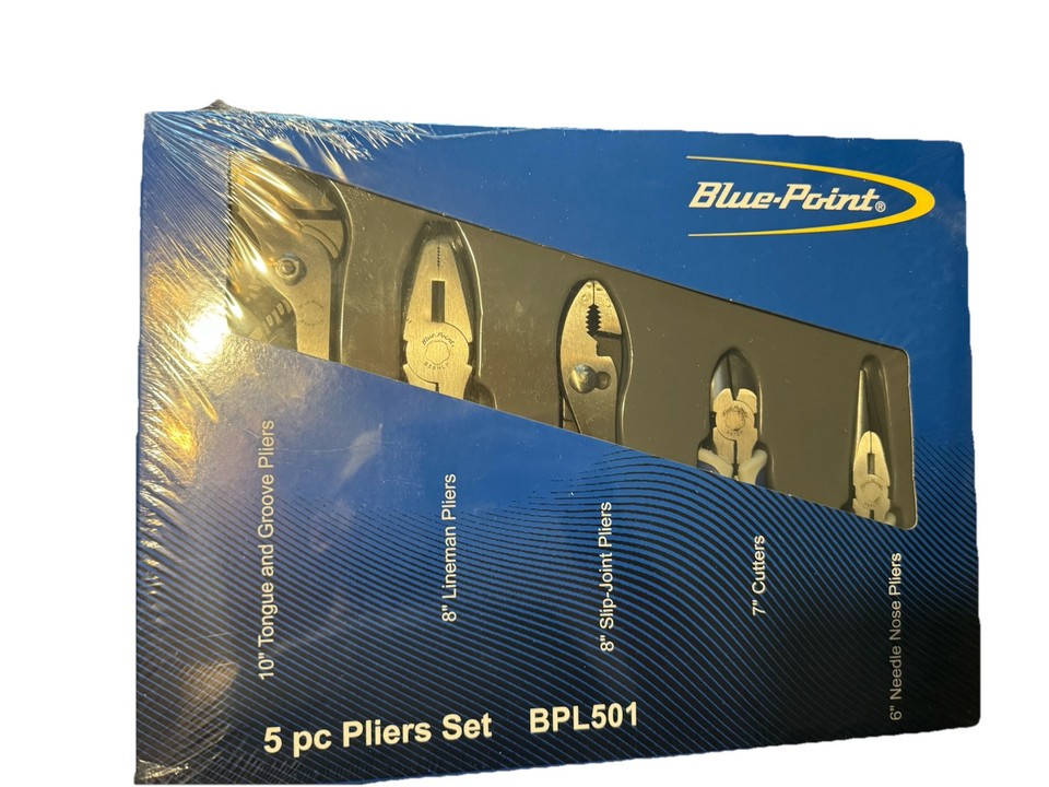 Blue Point 5pc Pliers/cutters Set BPL501 New 5pc Set Sealed | eBay