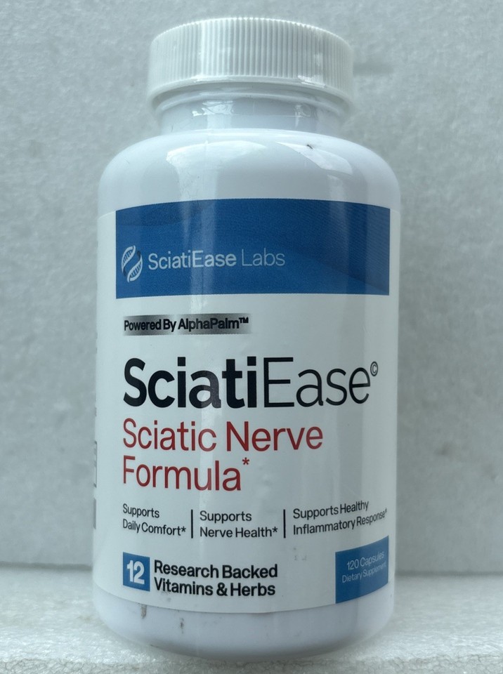 SciatiEase Labs Sciati Ease Sciatic Nerve Formula 120 Capsules Exp 2/27 ...
