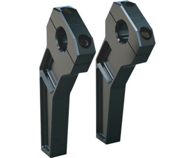 Todd's Cycle Black 6" Rise Pullback Handlebar Riser Kit 1-1/8" Clamping ...