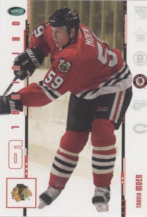2003-04 Parkhurst Original Six Chicago Blackhawks - Travis Moen #29 (RC ...
