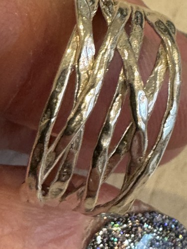 Vintage Noa Zuman Sterling Silver 925 Twist Multi-row Ring Size 12 Israel | eBay